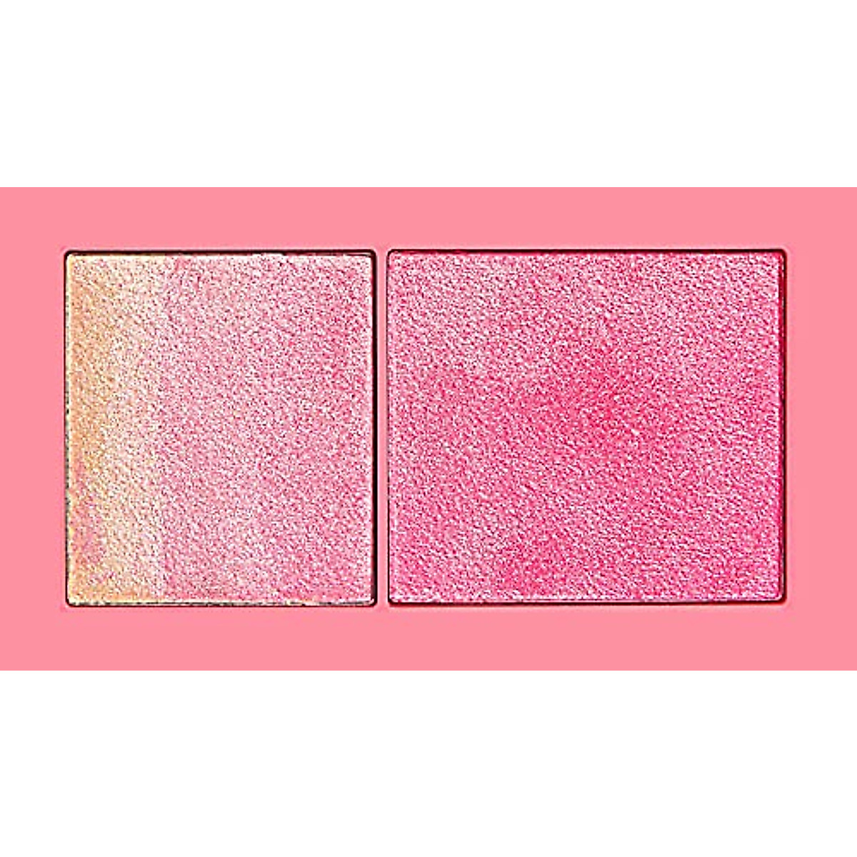 I Heart Revolution Peach and Glow Highlighter Duo, Peach & Chocolate Duo Shimmer, Highlighter & Blush, Mini Compact Palette, Vegan & Cruelty-Free, 0.38 Oz