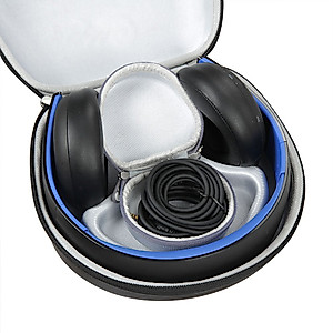 for Sony PlayStation Gold Wireless Stereo Headset PS4 Gaming Headphone Hard EVA Travel Carrying Case Bag by Hermitshell