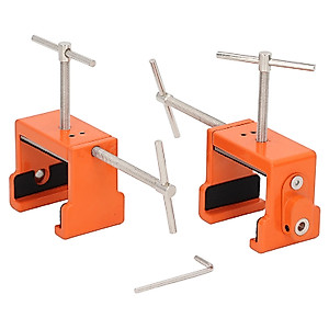 2pcs Cabinet Claw Professional Metal Cabinetry Clamp with Hex Wrench for Display Cabinet Orange Cabinet Clamps For Installing Cabinets