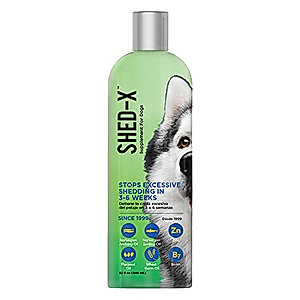 Shed-X Liquid Dog Supplement, 32oz – 100% Natural – Helps Dog Shedding, Fish Oil for Dogs Supports Skin & Coat, Dog Oil for Food with Essential Fatty Acids, Vitamins, and Minerals