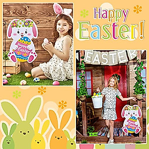 2 Pack Easter Garden Flags St Patrick's Day Garden Flag Shamrock Bunny Eggs Garden Flag 12 x 18 Inch Vertical Double Sided Decorative for Outside Yard Spring Seasonal Garden Flag