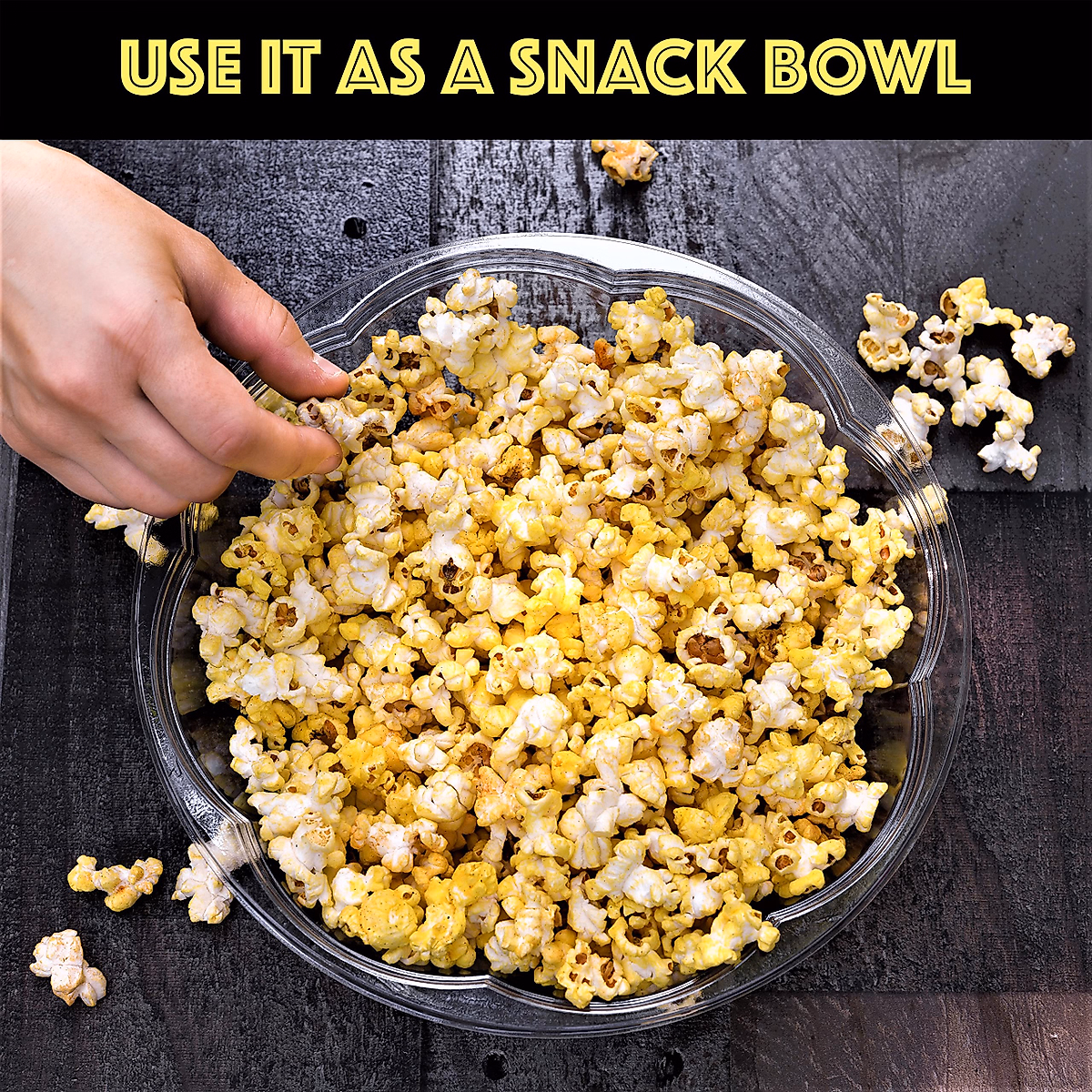 Green Direct 64 oz. Salad Containers with Lids - Pack of 10 | Clear Plastic Salad Bowls for Lunch, Serving, and Mixing