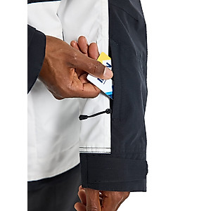 Burton Mens' Frostner 2L Snow Jacket (US, Alpha, Medium, Regular, Regular, Stout White/True Black)