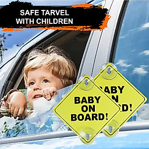 3pcs baby on board sticker for cars, baby on board sign for car, baby on board decals for car windows, baby on board sign, nude stickers