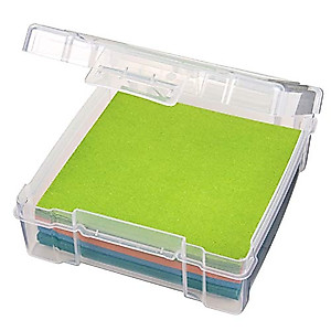 ArtBin 6953AB ClearView 6" x 6" Box Art & Craft Organizer, [1] Plastic Storage Case, Clear