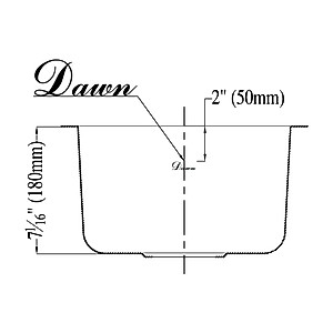Dawn BS1215 Undermount Single Bowl Bar Sink, Polished Satin
