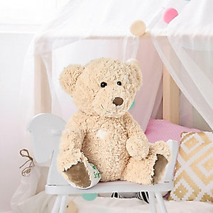 Muiteiur Get Well Soon Teddy Bear Stuffed Animal Get Well Soon Gifts for Kids Adult After Surgery Broken Leg Teddy Bear Feel Better Bear,Brown