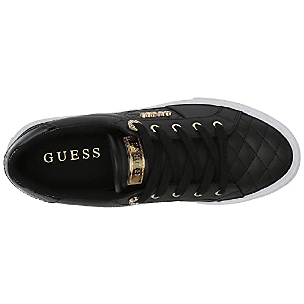 Guess Women's Loven Sneaker, Black 978, 9.5