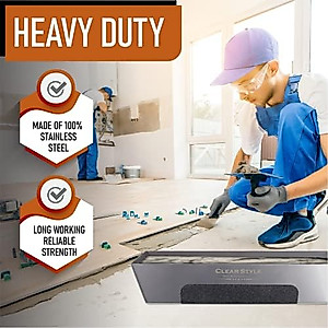 Clear Style Stainless Steel Mud Pan 14" 1 Pack