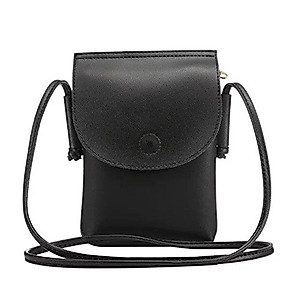 WaitingU Shoulder Crossbody Bag Soft PU Leather Cellphone Purse Moblie Phone Carrying Cases Shoulder Bag Pouch Daily Use