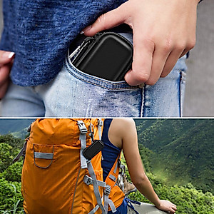 Heart Monitor Case Compatible with AliveCor Kardia Mobile ECG/for KardiaMobile 6L for Apple and Android Device - CASE ONLY (Black)