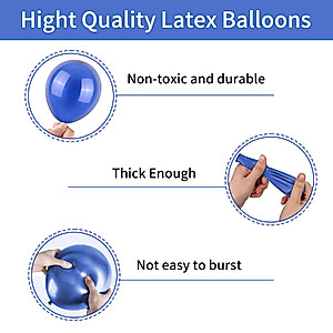 Outer Space Balloons, 55pcs Galaxy Blue Balloons Metallic Black Purple Silver Balloons Blue and Purple Latex Balloons Pearl Blue Black Balloons for Kids Boys Astronaut Space Birthday Party Decorations