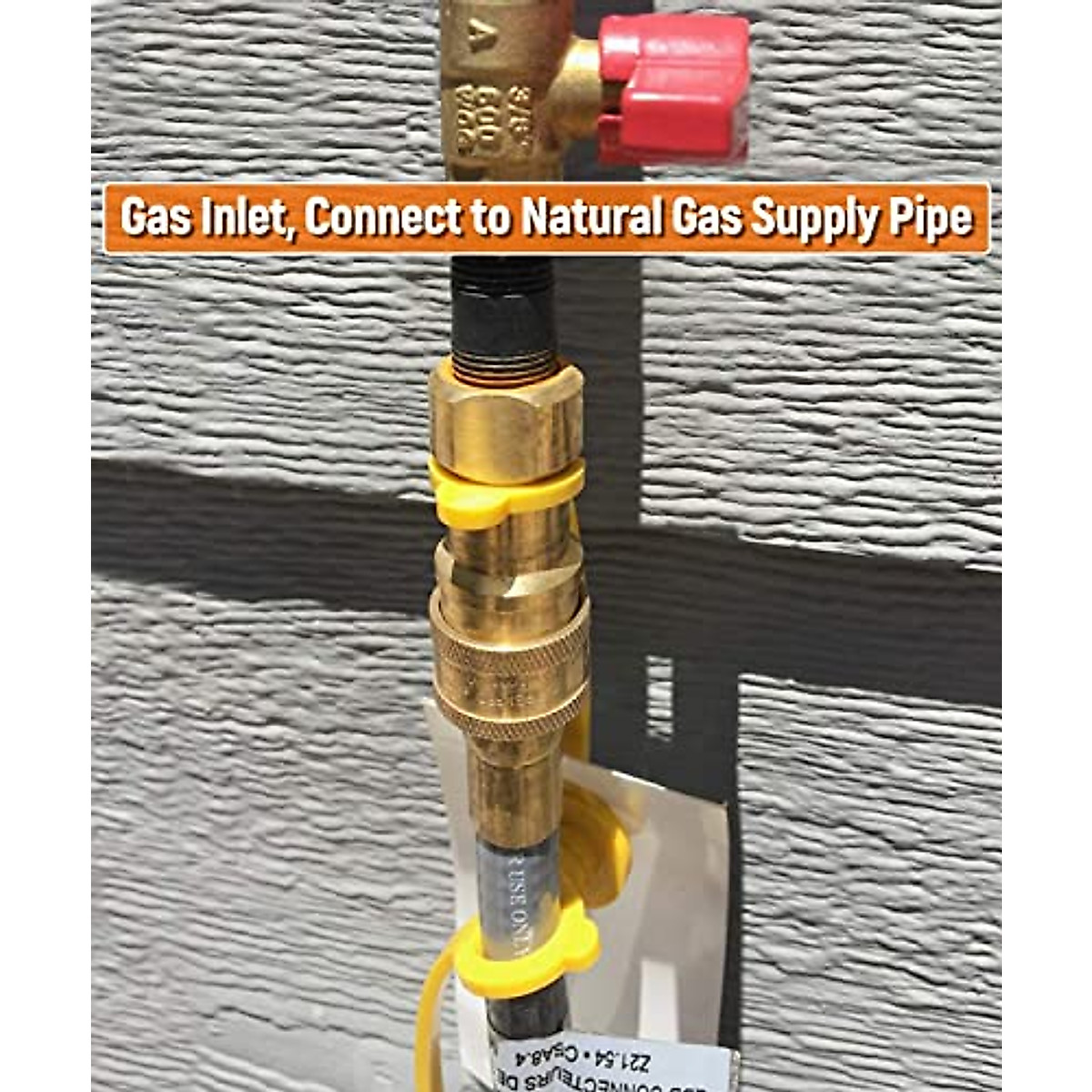 GASPRO 3/8-Inch Natural Gas Quick Connect Hose, Propane to Natural Gas Conversion Kit for Grill, Smoker, Fire Pit, Patio Heater and More, 12 Feet and 24 Feet, 2 Pack