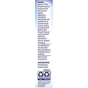 Replens Silky Smooth Personal Lubricant 2.7 fl oz bottle