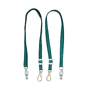 Tack Shack of Ocala Nylon Cross Ties, Set of 2 Cross Ties, Cross Ties for Horses, Quick Release Cross Ties, Stable Supplies, Stable Supplies for Horses (Hunter)