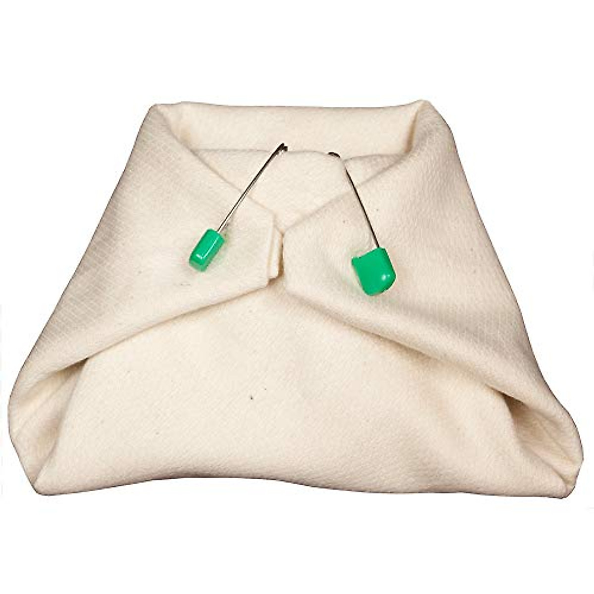 OsoCozy Unbleached Birdseye Flat Cloth Diapers (6 Pack) - 27 x 27 Inches, One-Layer Flat Cloth Baby Nappies Made of Soft, Durable 100% Birdseye Weave Cotton