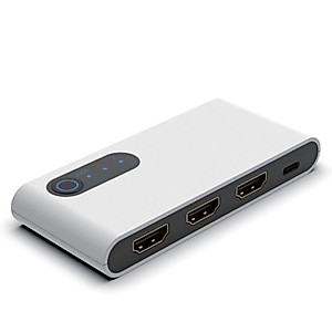 iVANKY HDMI Switch 2 in 1 Out 8K UHD HDMI Switcher Splitter 6 Pack, Automatic Switch with Remote Metal HDMI Switch Box Hub Support 8K 30Hz 3D 1080P HDCP1.4 for PS5 PS4 Xbox