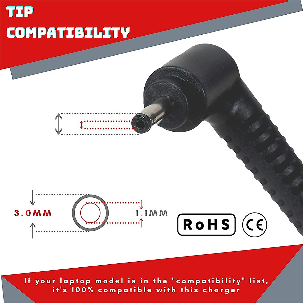19V 3.42A 65W Replacement Laptop Battery Charger for Samsung Notebook 9 Pro NP940X5N Ac Adapter Power Supply Cord (3.01.0 mm)