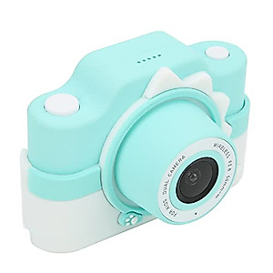 Shanrya WiFi Cartoon Camera Toy, 750mAh Rechargeable ABS Kids Digital Camera Anti Fall Portable for Gifts