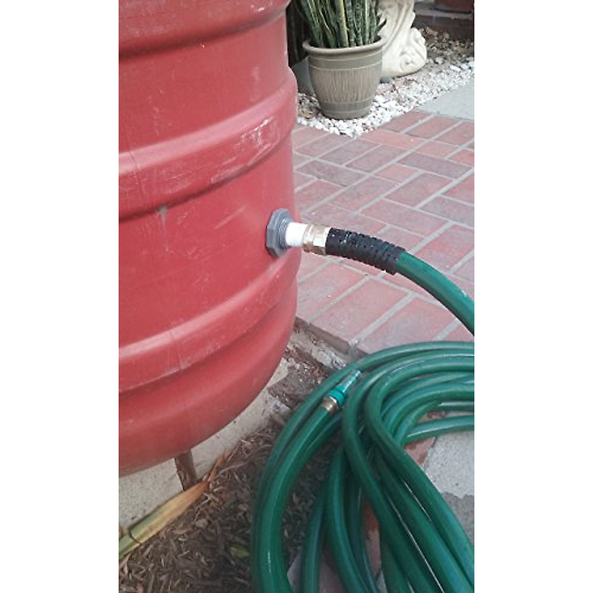 Van Enterprises 3/4" Bulkhead Fitting with Garden Hose Adapter Kit for Rain Barrels, Aquariums, Water Tanks, Tubs, Ponds