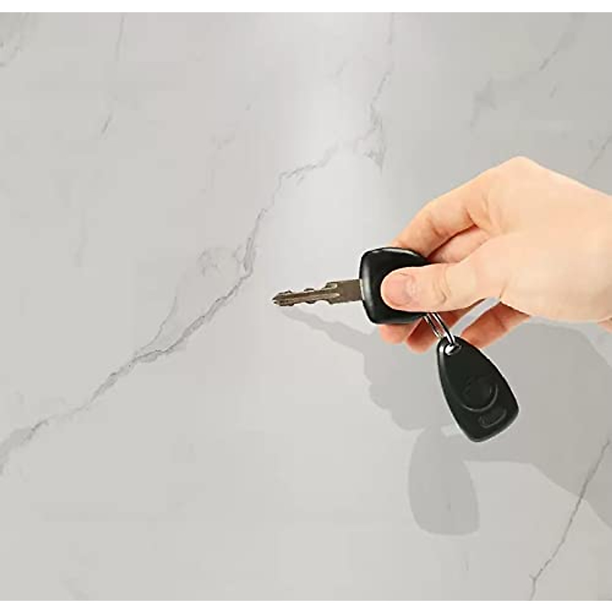 BESNUT Clear Wall Protector Film Self Adhesive Removable Vinyl, Oil Proof Waterproof Kitchen Sticker, PVC Contact Paper Wallpaper Peel and Stick, Transparent Backsplash (Size : 45x200cm)