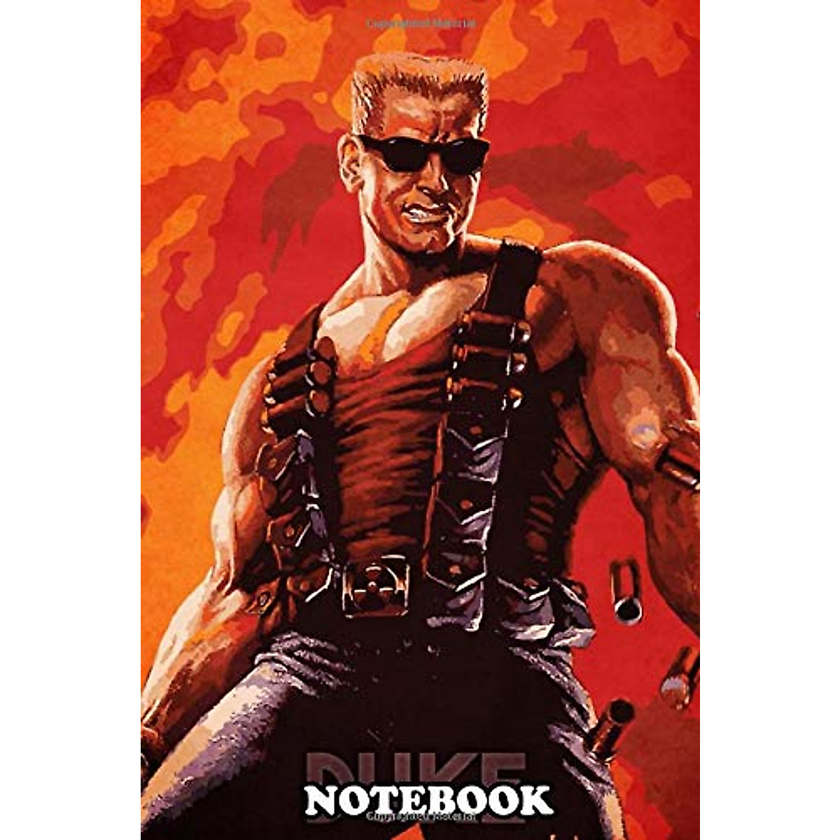 Notebook: Duke Nukem , Journal for Writing, College Ruled Size 6" x 9", 110 Pages