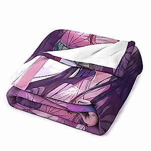 Anime Blanket Cute Blankets Fluffy Fleece Flannel Soft Throw Blankets Cozy Flannel Gift Blanket for Bed Couch Camping All Season 40"x50"