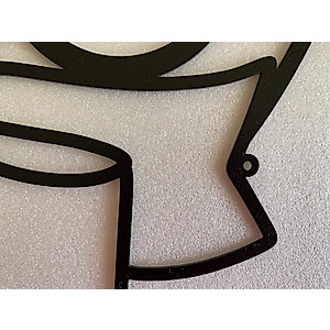 Personalized Coffee and Tea Bar Metal Name Sign Custom Laser Cut Cup Coffee Housewarming Gift for Mom, Grandma, Coffee Lover Metal Wall Art Home Decor Kitchen Sign Hanging Decorations Coffee Station