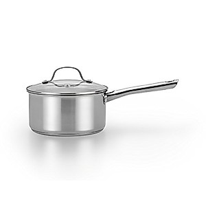 T-fal E75824 Performa Stainless Steel Dishwasher Safe Oven Safe Sauce Pan Cookware, 3-Quart, Silver