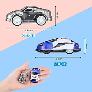 50 Pieces Pull Back Vehicles Set Friction Powered Racing Car Toy Small Pull Back Car Toys Push and Go Toy Cars for Game Supplies Birthday Party Favor (Assorted Style)