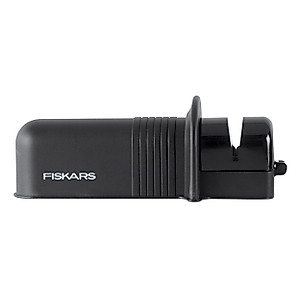 Fiskars 04570000900 Axe and Knife Sharpener, Black, 78616984J, 1