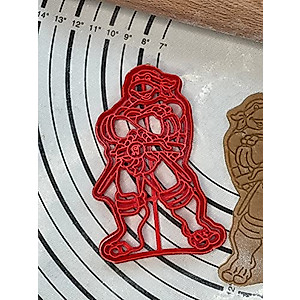 Premium Quality Ninja Turtle Raphael 6” Cookie Cutter and Mold Produced by 3D Kitchen Art