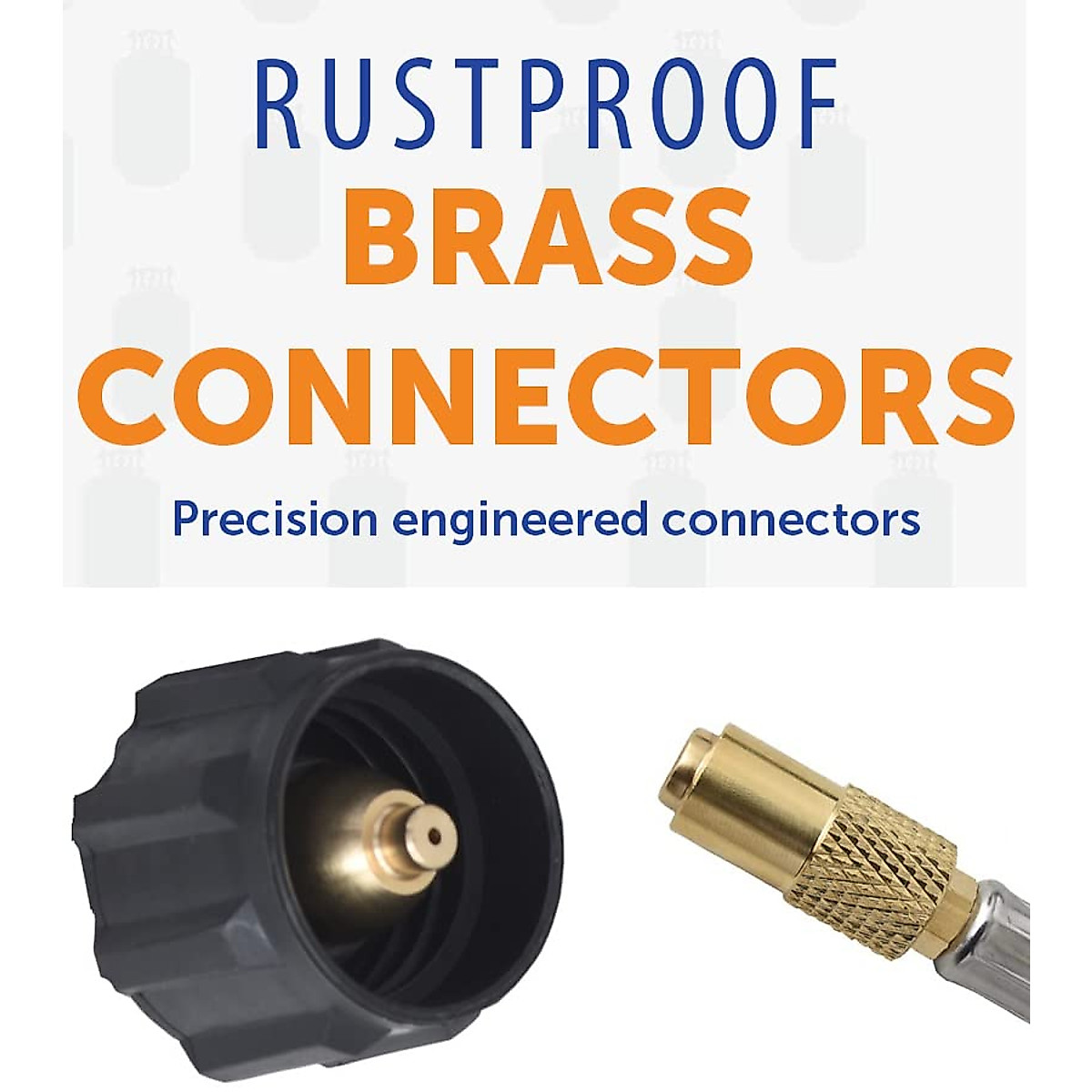 Flame King FK-GRD-REGHS6FT 6 Ft Propane Gas Regulator Hose Adapter Connect to 20Lb Tank for 17"/22" Blackstone Tabletop Grill Griddle, Black