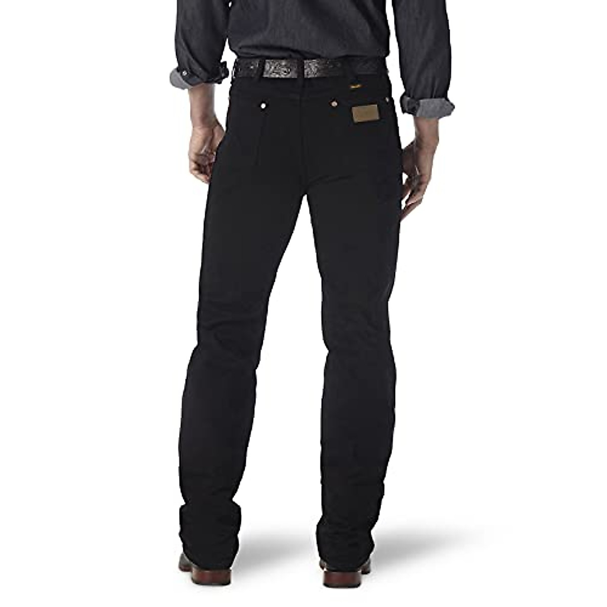 Wrangler Men's Cowboy Cut Slim Fit Jean, Shadow Black, 40W x 30L
