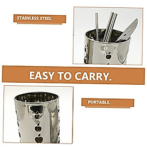DOITOOL cooking utensil holder kitchen utensil holder stainless utensil holder flatware organizers flatware drying chopsticks holder utensil drying Stainless steel tableware Kitchenware