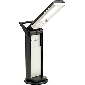OttLite L139AB 13 Watt Desk Lamp with Swivel Base, Black