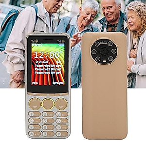 2G GSM Unlocked Cell Phone, 2.8 Inch Screen, 3200mAh Battery, Big Button, High Volume, 16GB, SOS, Flashlight, Suitable for Seniors (US Plug)