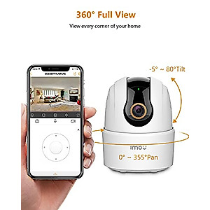 Imou 2.5K WiFi Camera Indoor Pet Dog Camera 4MP, 360° Home Security Wireless IP Baby Camera, Human Detection AI, Smart Tracking, Siren, 10m Night Vision, 2-Way Audio, Privacy Mode, Works with Alexa