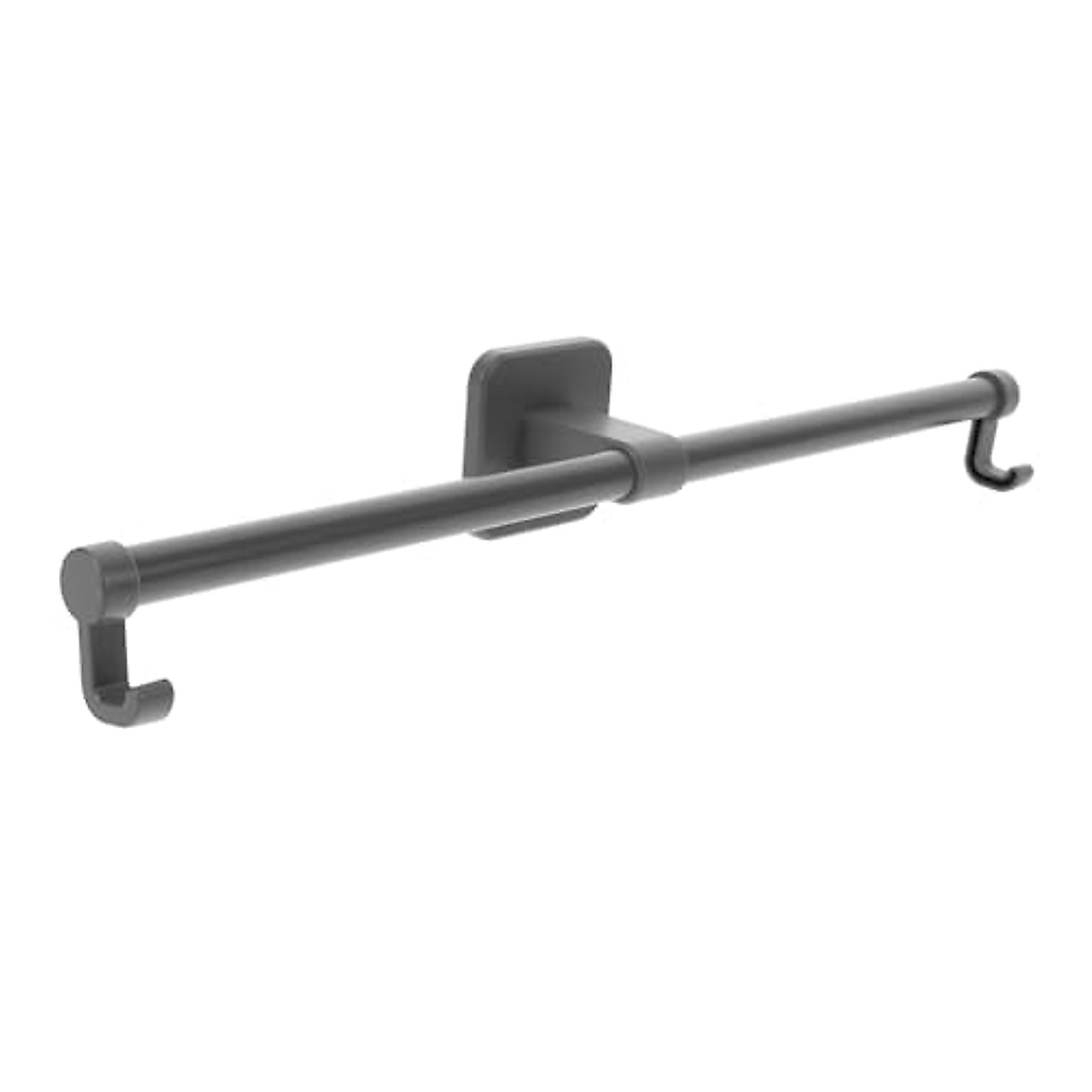 Retractable Towel Rack Cupboard Door Bar Towel Holder for Bathroom Bath Towel Holder Towel Shelf Towel Hanger for Bathroom Towel Rack with Hook Towel Bar Towel Holders Grey Plastic Veemoon