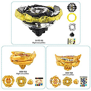 JIMI Bey Battling Top Blade Battle Set, 15 Burst Spinning Tops 2 Launchers Grip Starter Combat Game, Toy Gift for Kids Boys Ages 6 7 8 9 10 11 12+