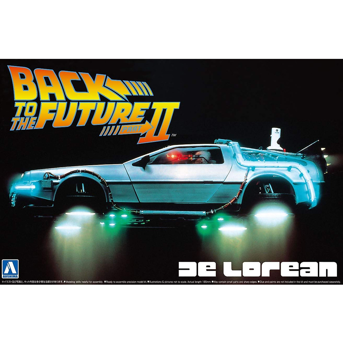 Aoshima 1/24 Scale Kit 11867 Back to The Future Part 2 Delorean