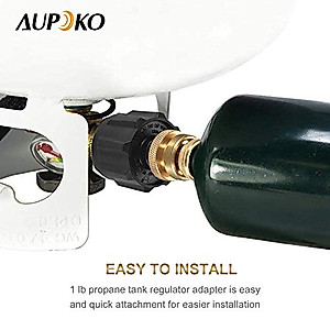 Aupoko Propane Cylinder Adaptor Convert, Portable 1LB Propane Tank ...
