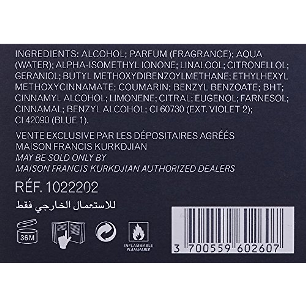 Maison Francis Kurkdjian Oud Satin Mood Eau De Parfum Spray, Vanilla Scented Amber Accord, 2.4 Fl Oz