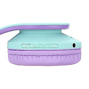 PowerLocus Kids Headphones Over-Ear, Bluetooth Wireless Headphones for Kids,with Microphone, Safe 85DB Volume Limited, Foldable with Carry Case, Audio Cable, Micro SD mode for Online Classes,PC,Phones