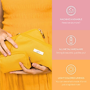 JuJuBe Be Set Pouches for Organization, Pretty Travel Toiletry Bag Set for Women, Stylish Party Clutch, Makeup Pouch Bag, Wristlet or Handbag, Diaper Bag Organization Pouches, Olive Chromatics