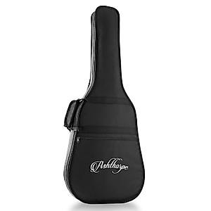 Ashthorpe Full-Size Dreadnought Acoustic-Electric Guitar Bundle - Premium Tonewoods - Sunburst