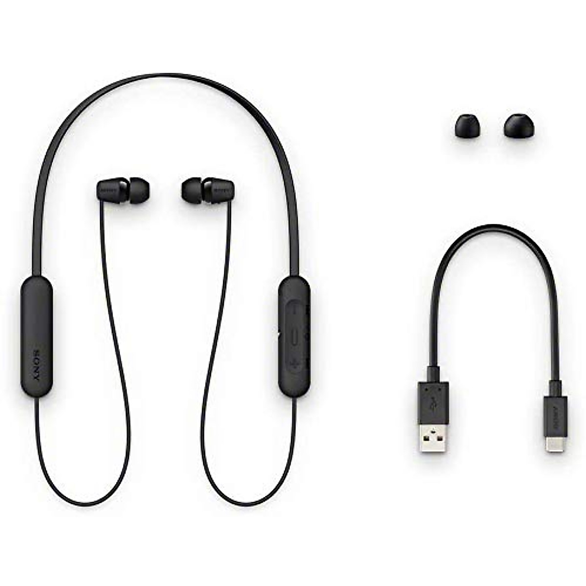 SONY WI-C200 Wireless Bluetooth Headphones - Black