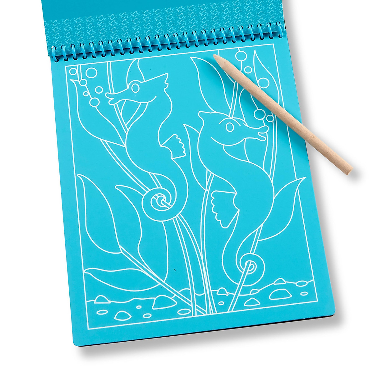Melissa & Doug Sea Life Color-Reveal Scratch Art Activity Pad