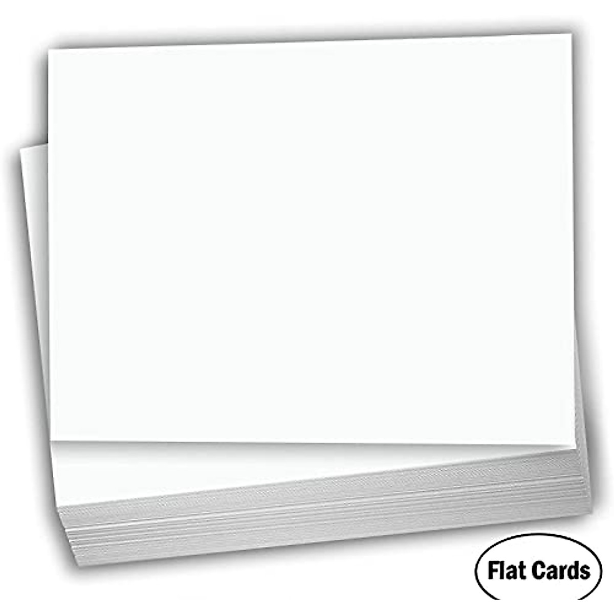 Hamilco White Cardstock - Flat 4 X 6" Heavy Weight 80 lb Card Stock for Printer - 100 Pack