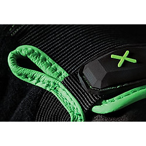 Ironclad mens Work Gloves EXO GRIP BLACK , Black & Green, Large Pack of 1 US